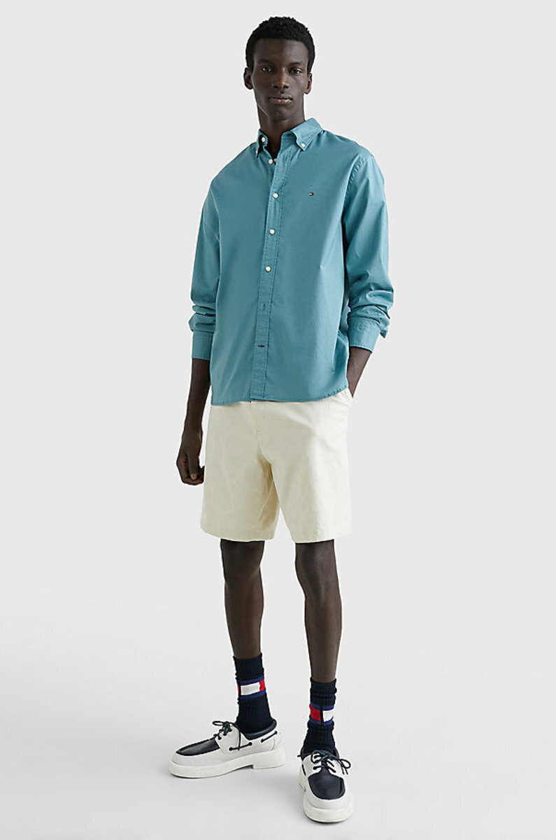 Tommy Hilfiger Ανδρικό Πουκάμισο Μακρυμάνικo Μπλε MW0MW30934-MB6 ...