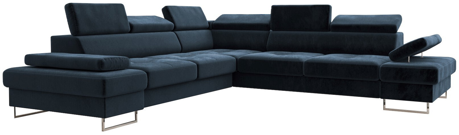 Gelito Max Γωνιακός Καναπές με Αριστερή Γωνία & Αποθηκευτικό Χώρο Μπλε ...