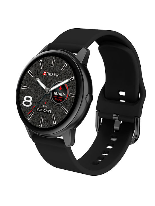 Curren Smartwatch with Heart Rate Monitor (Black) | Skroutz.cy