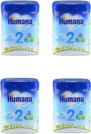 Humana Γάλα σε Σκόνη Pro Balance 2 4τμχ για 6+ Μηνών 800gr | Skroutz.gr