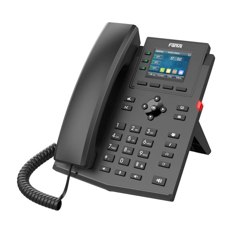 Fanvil X303G Ενσύρματο Τηλέφωνο IP 4 γραμμών Μαύρο | Skroutz.gr