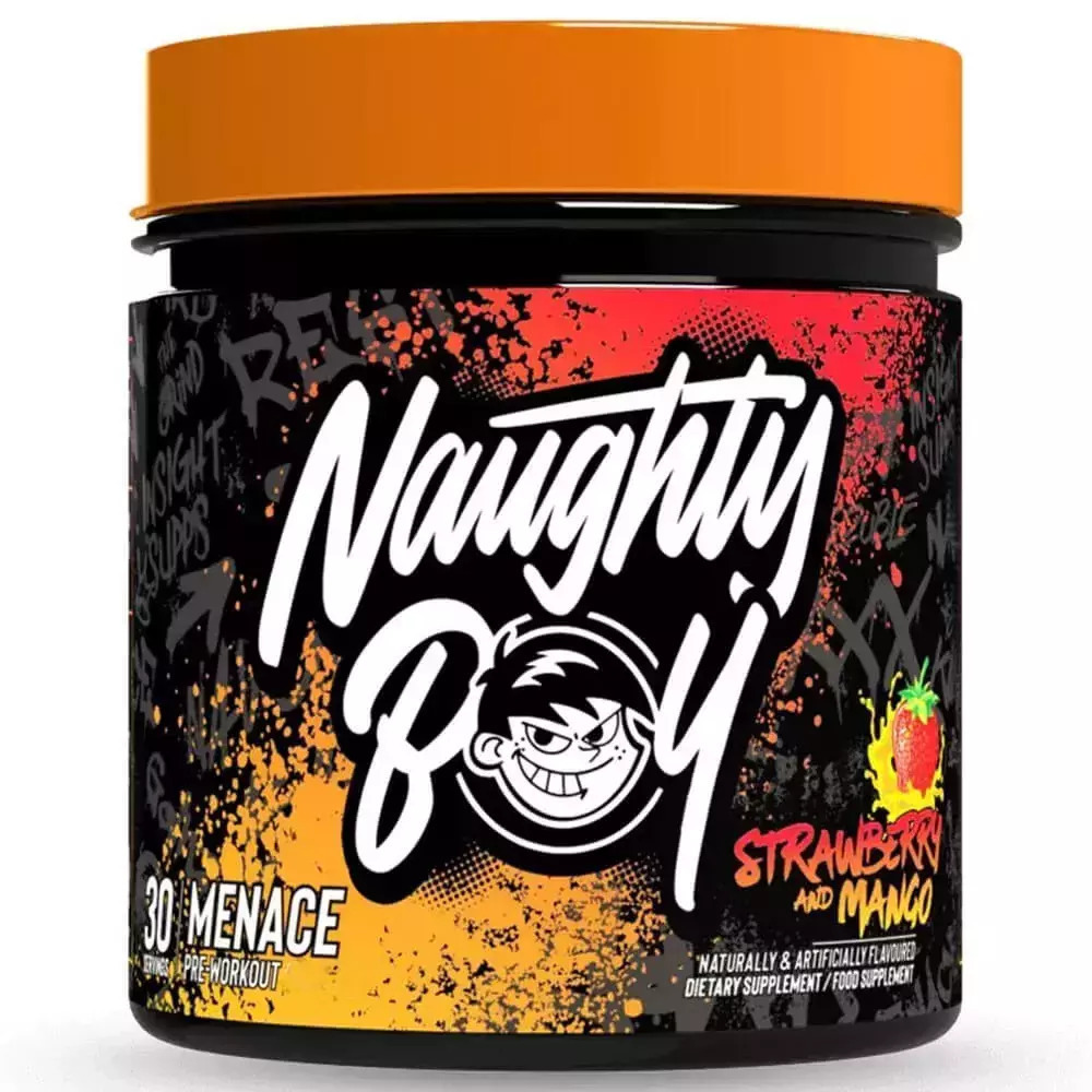 Naughty Boy Menace Pre-Workout 435gr Strawberry Mango | Skroutz.gr