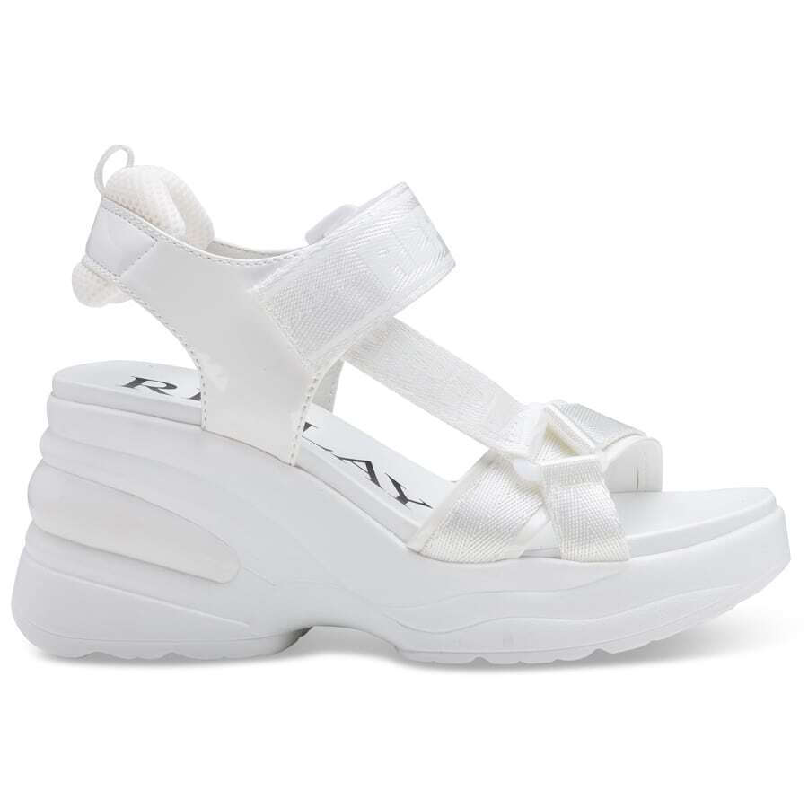 Replay Petra Soul Καλοκαιρινές Γυναικείες Πλατφόρμες Λευκές RS8A0001S ...