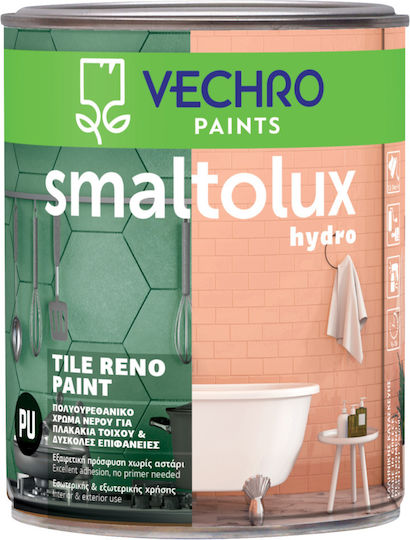 Vechro Πολυουρεθανικό χρώμα Ακρυλικό Smaltolux Hydro Λευκό 750ml ...