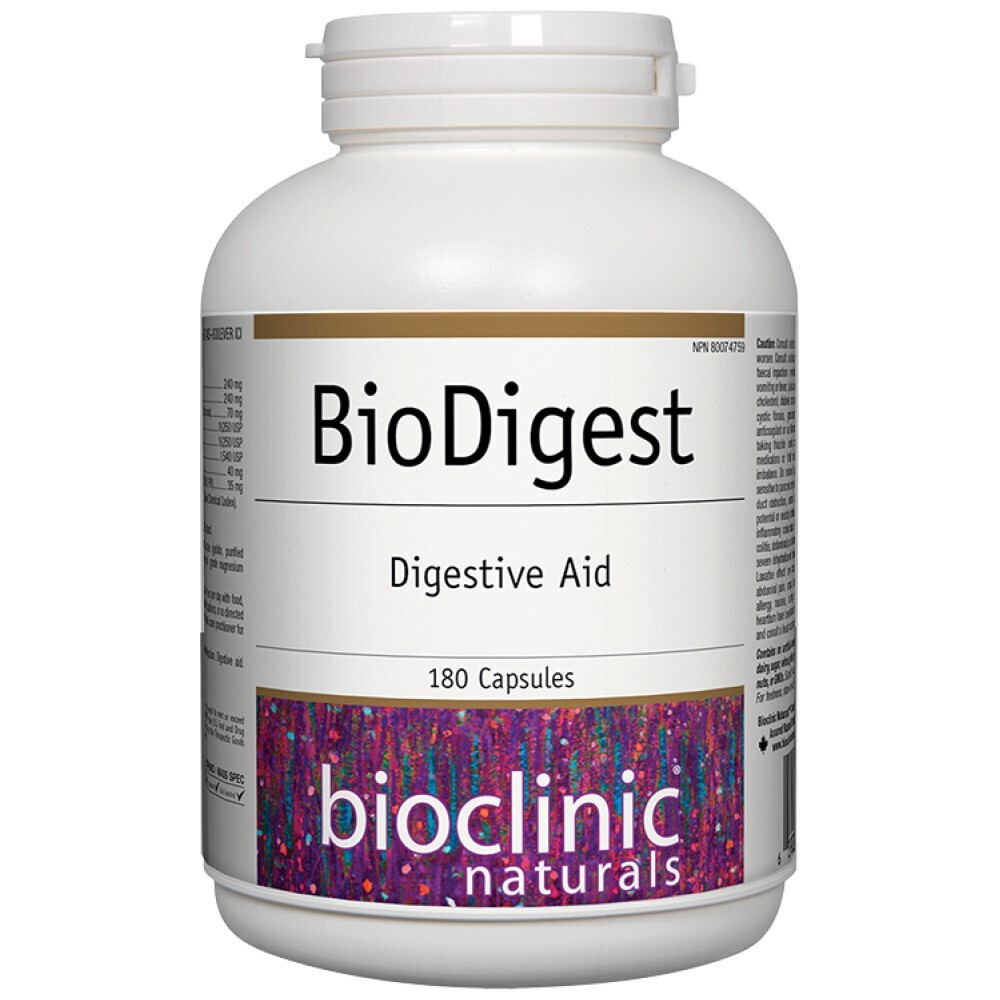 Natural Factors BioDigest Supliment Alimentar Special 180 capace ...