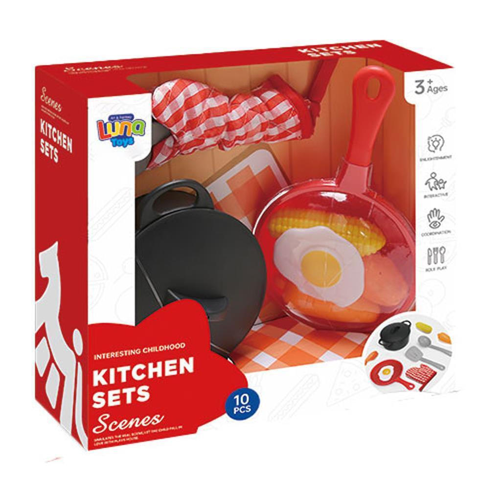Luna Kitchen Set για 3+ Ετών 10τμχ 000622338 | Skroutz.gr