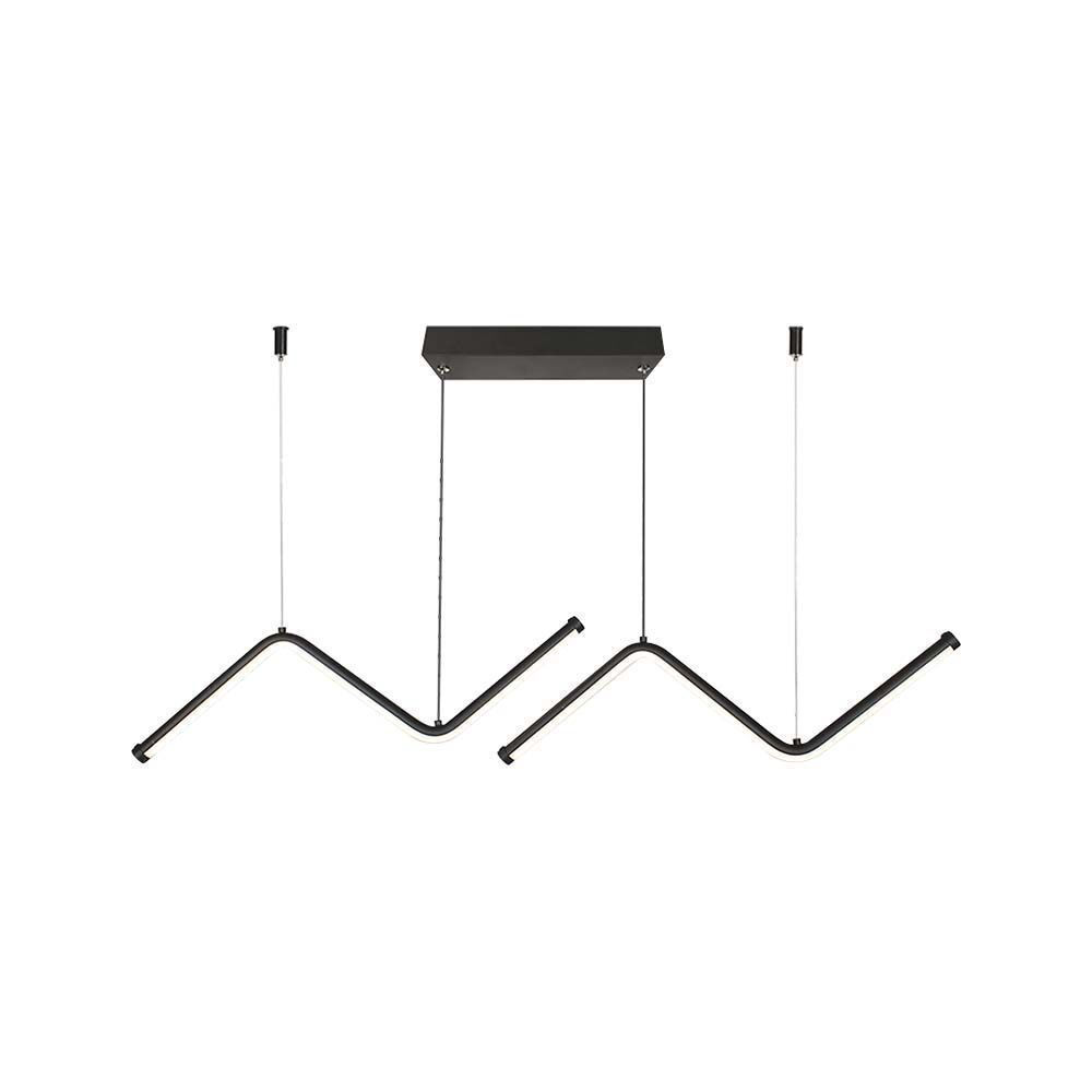 V-TAC Μοντέρνο Κρεμαστό Φωτιστικό με Ενσωματωμένο LED σε Μαύρο Χρώμα ...