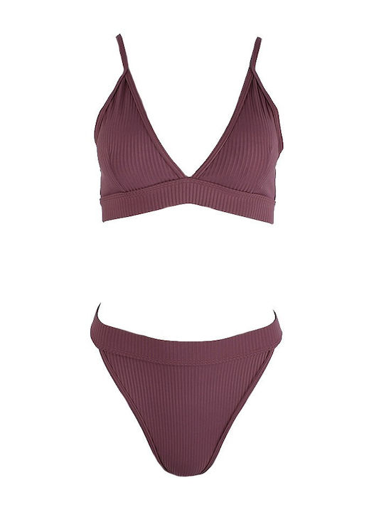 Famous Shoes Set Bikini Μπουστάκι Μπλε CP202119-BLUE | Skroutz.gr