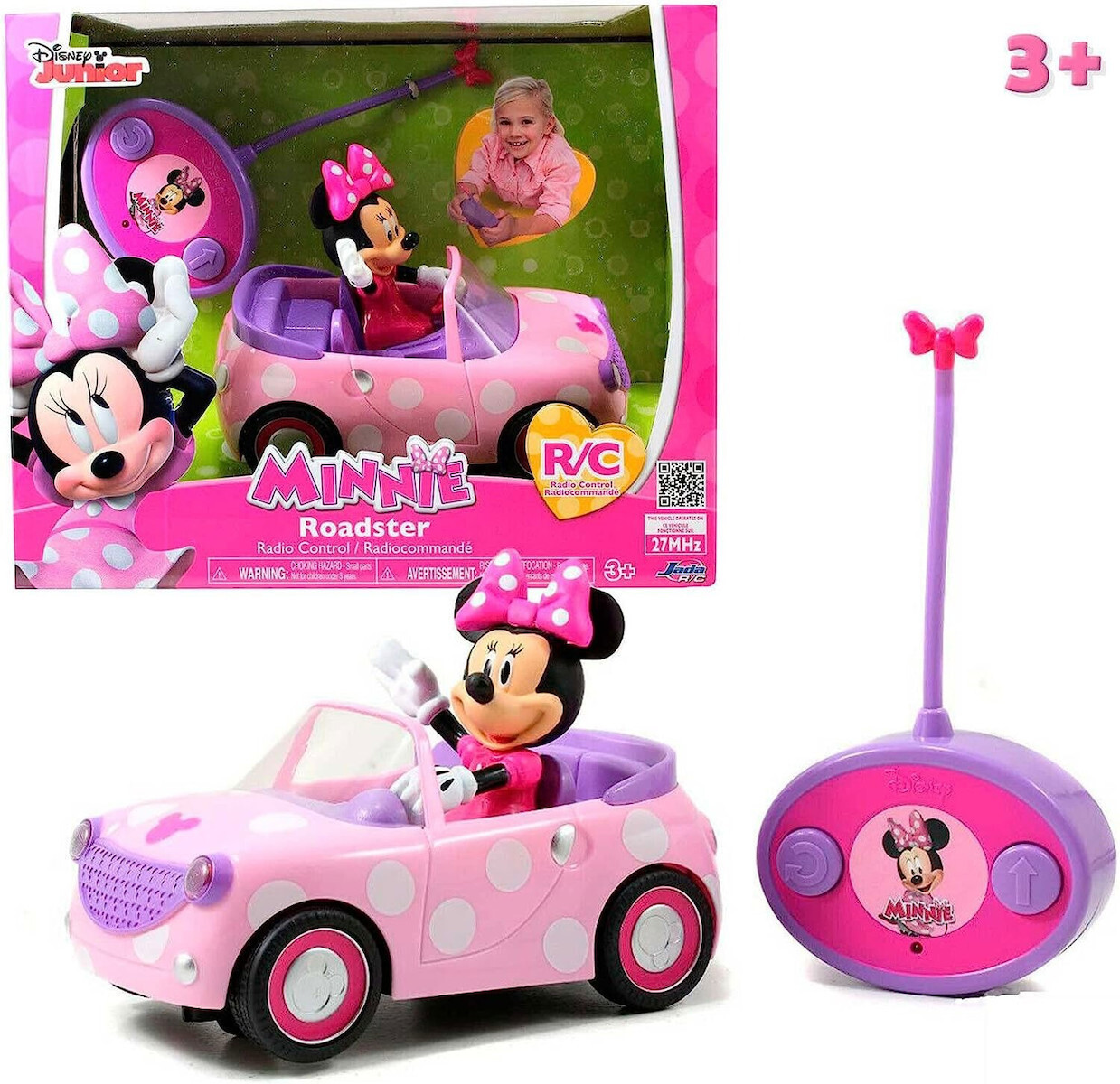 Jada Toys Minnie Mouse Roadster Τηλεκατευθυνόμενο Αυτοκίνητο 253074001 ...