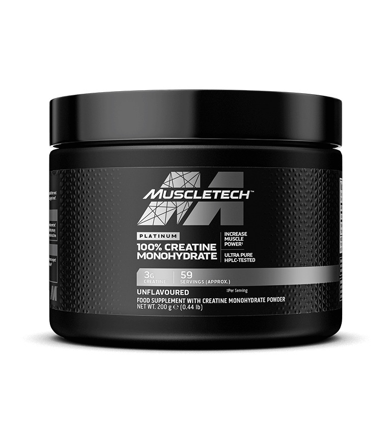 MuscleTech Platinum 100% Creatine Monohydrate Unflavoured 200gr ...