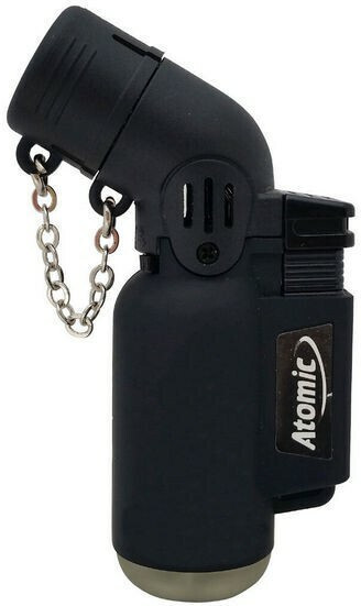 Atomic Αναπτήρας Υγραερίου Αντιανεμικός με Φλόγα Τύπου Jet σε Μαύρο ...