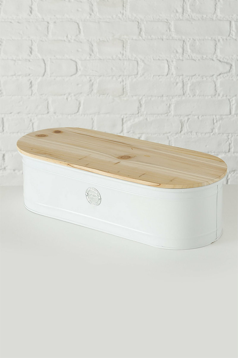 Domus Homus Κουτί Γενικής Χρήσης με Καπάκι Μεταλλικό σε Λευκό Χρώμα ...