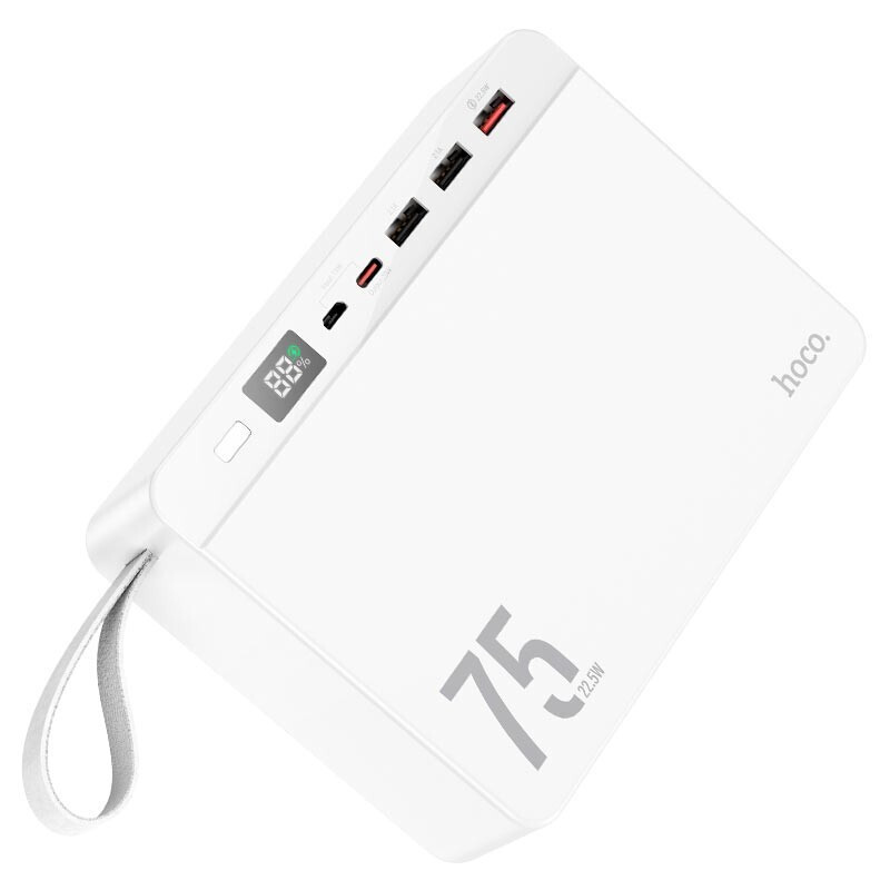Hoco J94 Overlord Power Bank 75000mAh 22.5W με 3 Θύρες USB-A και Θύρα ...