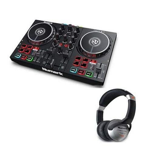Numark Party Mix Mk-II Bundle με Aκουστικά DJ Controller J43BU00003 2 ...