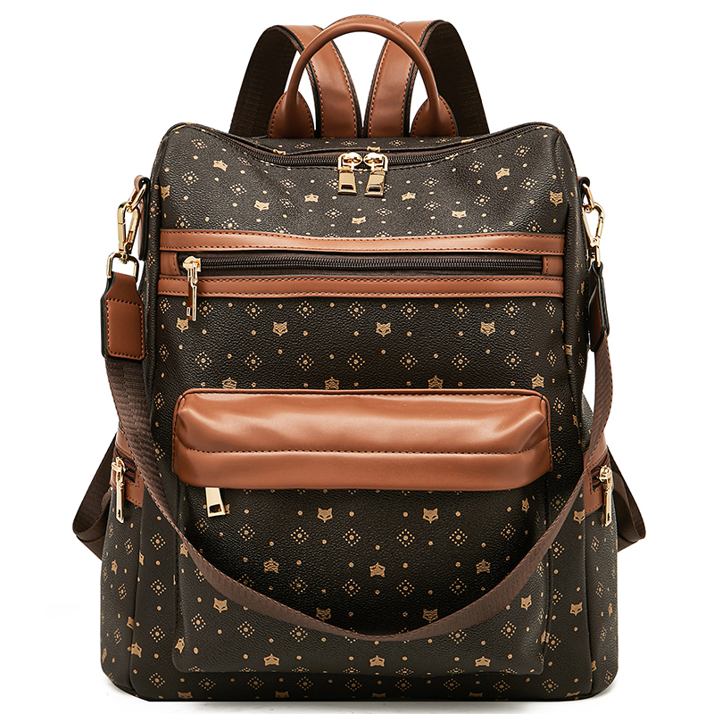 Foxer Δερμάτινη Γυναικεία Τσάντα Πλάτης Καφέ 9151026F | Skroutz.gr