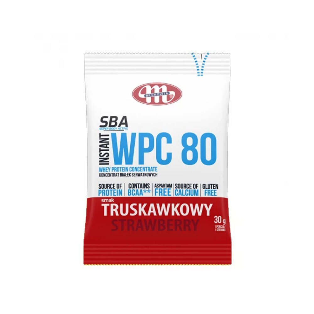 Mlekovita WPC 80 Χωρίς Γλουτένη με Γεύση Φράουλα 30gr | Skroutz.gr