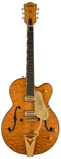 Gretsch QM Nashville MBCH Ηλεκτρική Κιθάρα Single Cut με HH Διάταξη Μαγνητών Natural με Θήκη ...