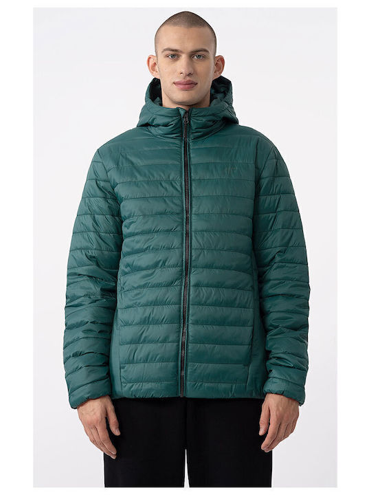 4F M240 Χειμωνιάτικο Μπουφάν Puffer Πράσινο 4FAW23TDJAM240-41S | Skroutz.gr