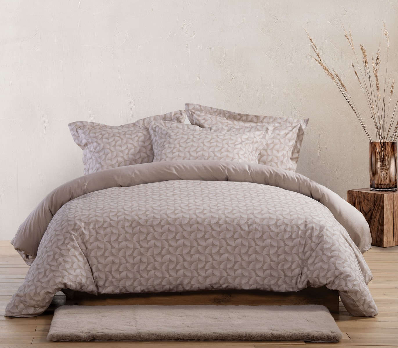 Nef-Nef Homeware Σετ Παπλωματοθήκη Βαμβακερή Υπέρδιπλη με 2 ...