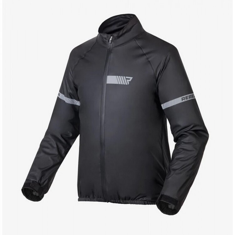 Rebelhorn Ανδρικό Αδιάβροχο Μπουφάν Μηχανής Μαύρο Χρώμα RH-RJ-OCEAN-01 ...