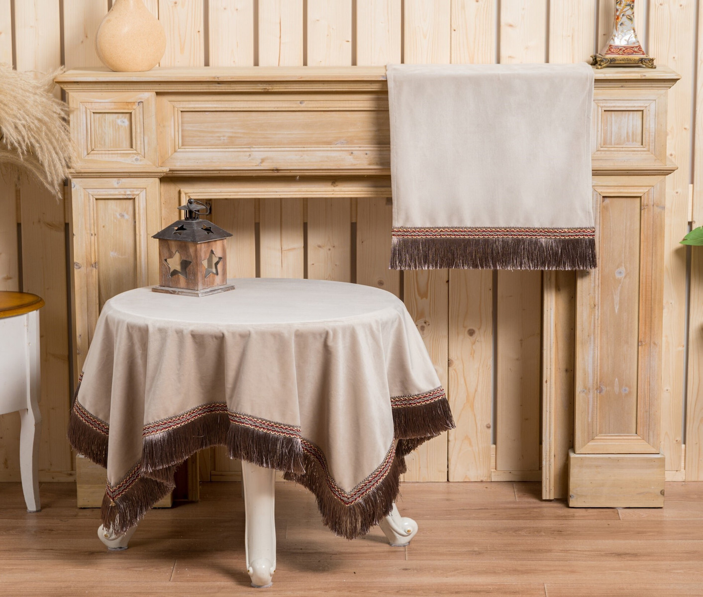 Liolios Home Τραπεζομάντηλο Cream 160x260εκ. PLS-TB035 | Skroutz.gr