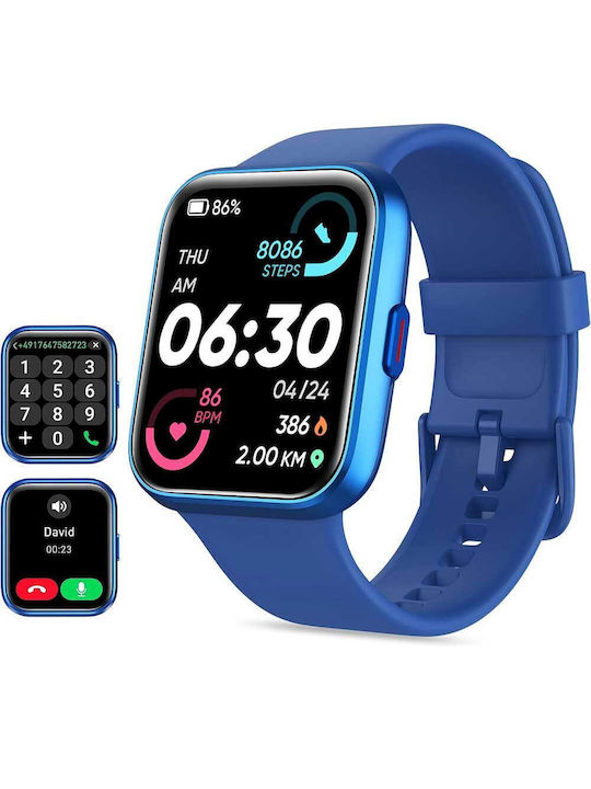Tensky ID208 Smartwatch with Heart Rate Monitor (Blue) | Skroutz.cy