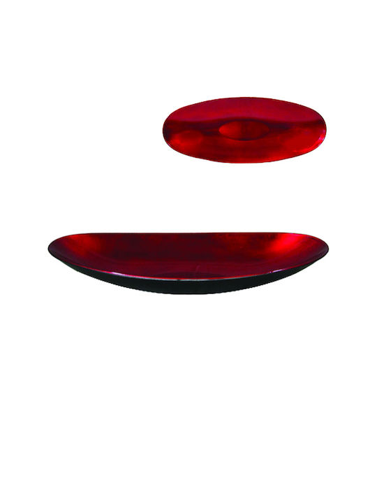 AGC Σετ Χριστουγεννιάτικες Πιατέλες Πλαστικές Κόκκινες 30x17x3.5εκ. 2τμχ 00001649 | Skroutz.gr