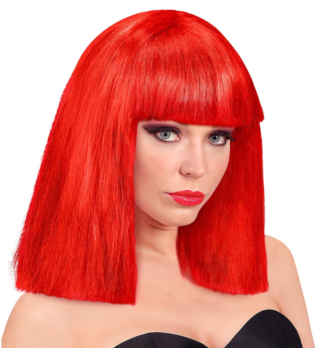 Showgirl Κλεοπάτρα Αποκριάτικη Περούκα Ίσια Κόκκινη 10269 | Skroutz.gr