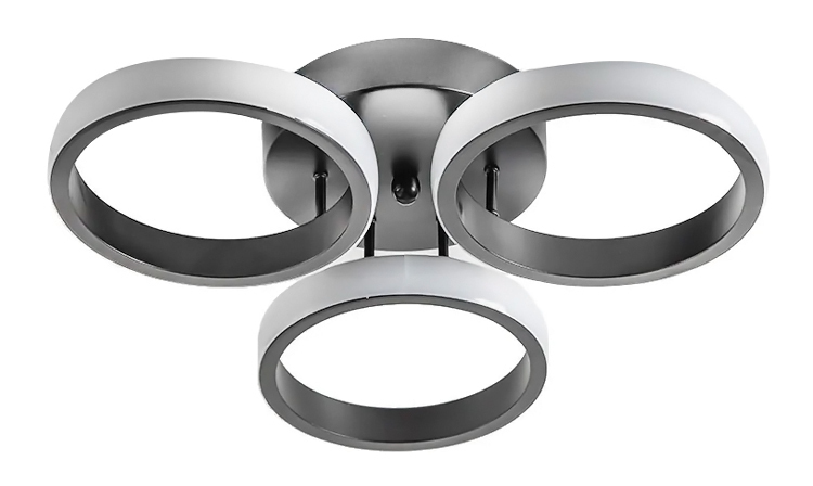 Powertech Φωτιστικό Μοντέρνα Πλαφονιέρα Οροφής με Ενσωματωμένο LED σε ...