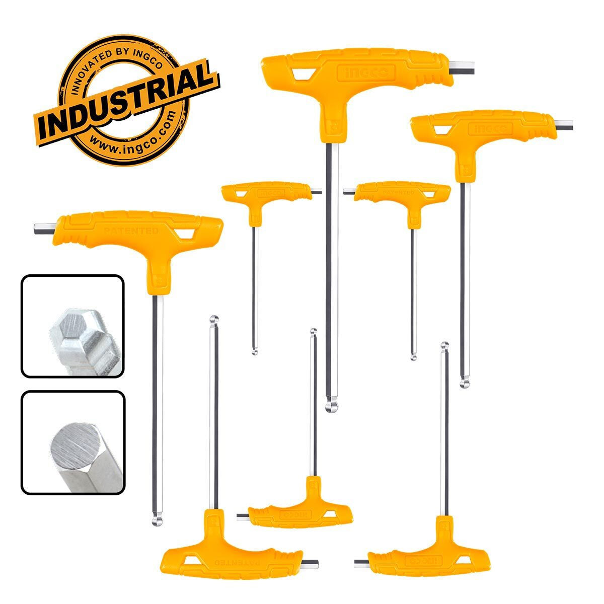 Ingco Σετ 8 Κλειδιά Allen σε Σχήμα Ταφ HHKT80828 | Skroutz.gr