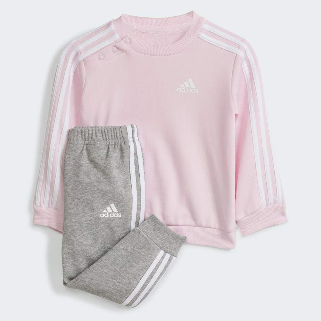 adidas Set Trening Pentru Copii Roz 2 Bucăți Essentials 3-Stripes ...