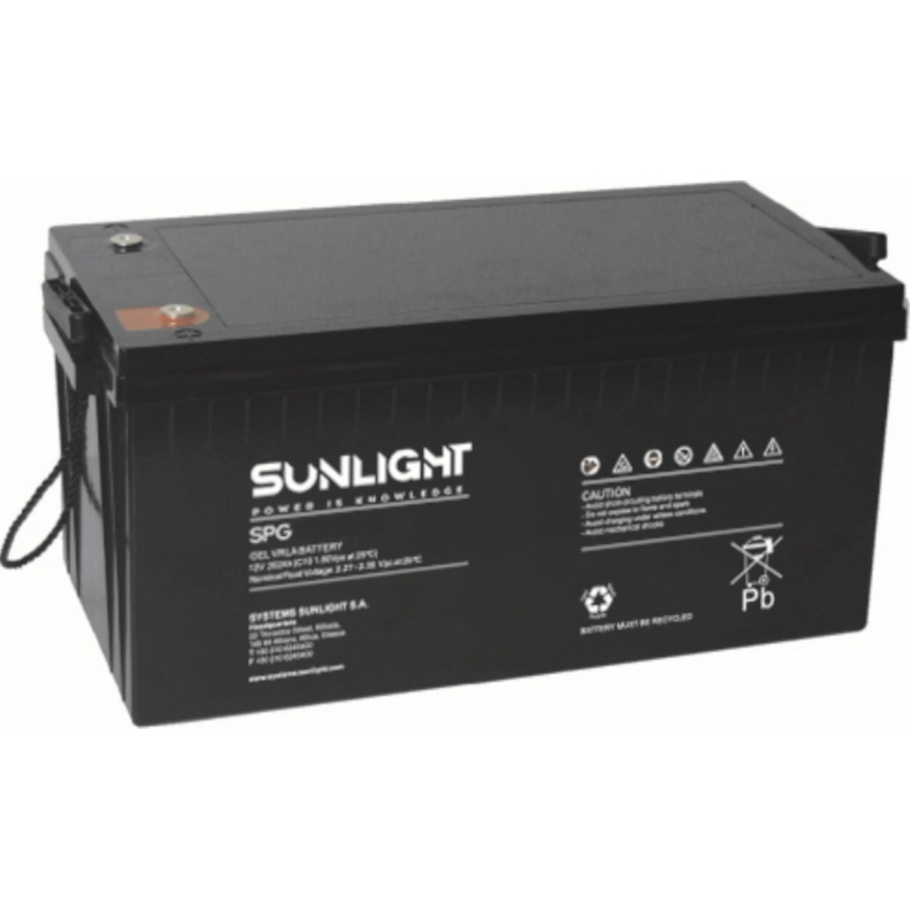 SunLight Μπαταρία Φωτοβολταϊκών GEL Κλειστού Τύπου 12V 240Ah (SPG12 ...