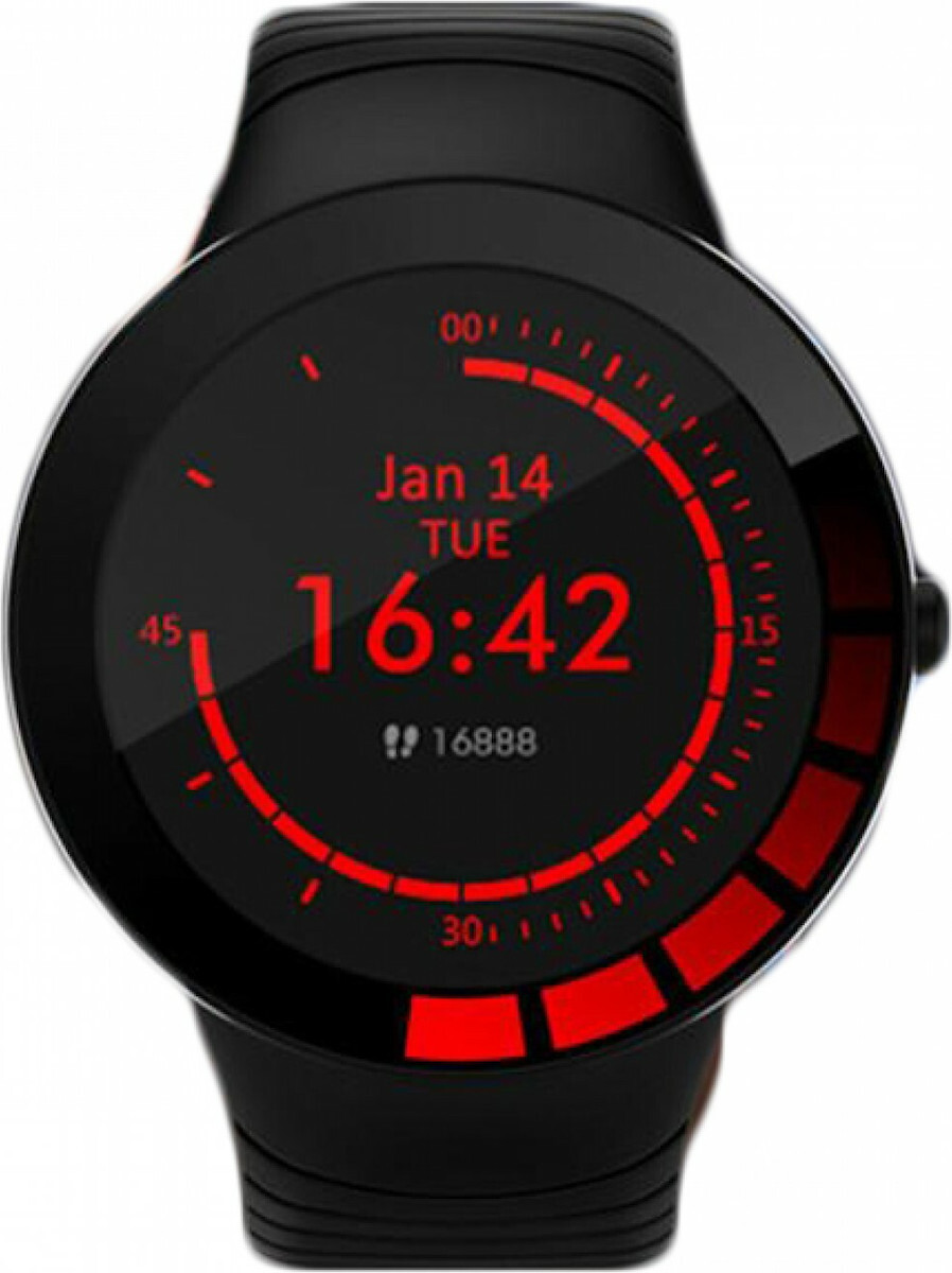 Infinity Smartwatch με Παλμογράφο (Μαύρο) | Skroutz.gr