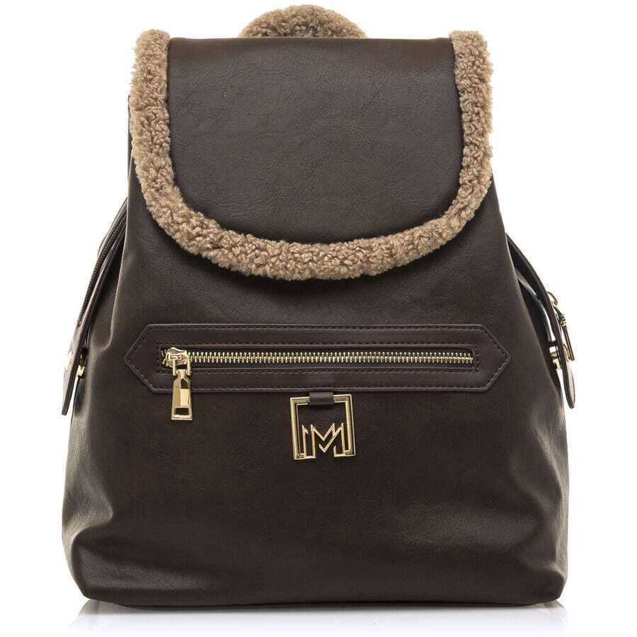 Maria Mare Γυναικεία Τσάντα Πλάτης Καφέ YET-C55004 | Skroutz.gr