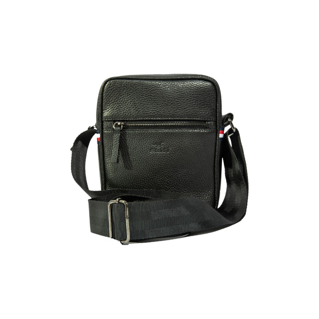 Saki Δερμάτινη Ανδρική Τσάντα Ώμου / Χιαστί Μαύρη SS22-2024 | Skroutz.gr