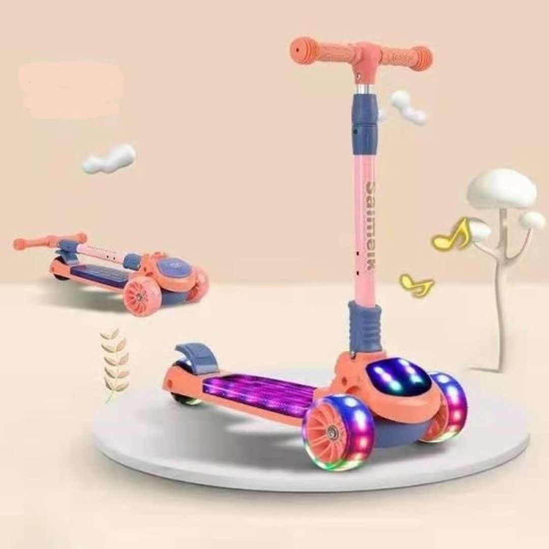 Παιδικό Πατίνι Αναδιπλούμενο Flash Wheel Τρίτροχο Ροζ 459621 | Skroutz.gr