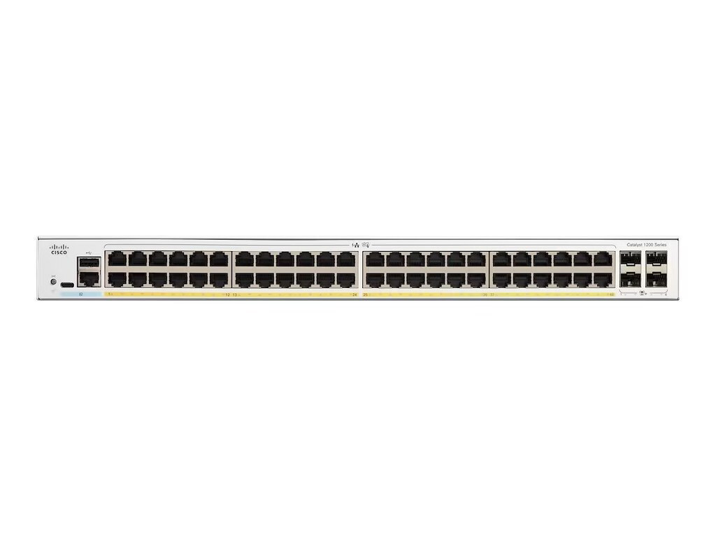 Cisco Catalyst 1200 L2 PoE Switch με 48 Θύρες Gigabit (1Gbps) Ethernet ...