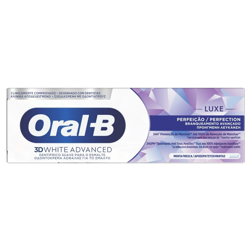Oral-B 3d White Advanced Luxe Perfection Οδοντόκρεμα για Λεύκανση 75ml ...