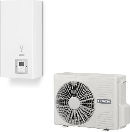 Hitachi Yutaki-S RWM-3.0R1E/RAS-3WHRP1 Αντλία Θερμότητας 8kW Μονοφασική ...