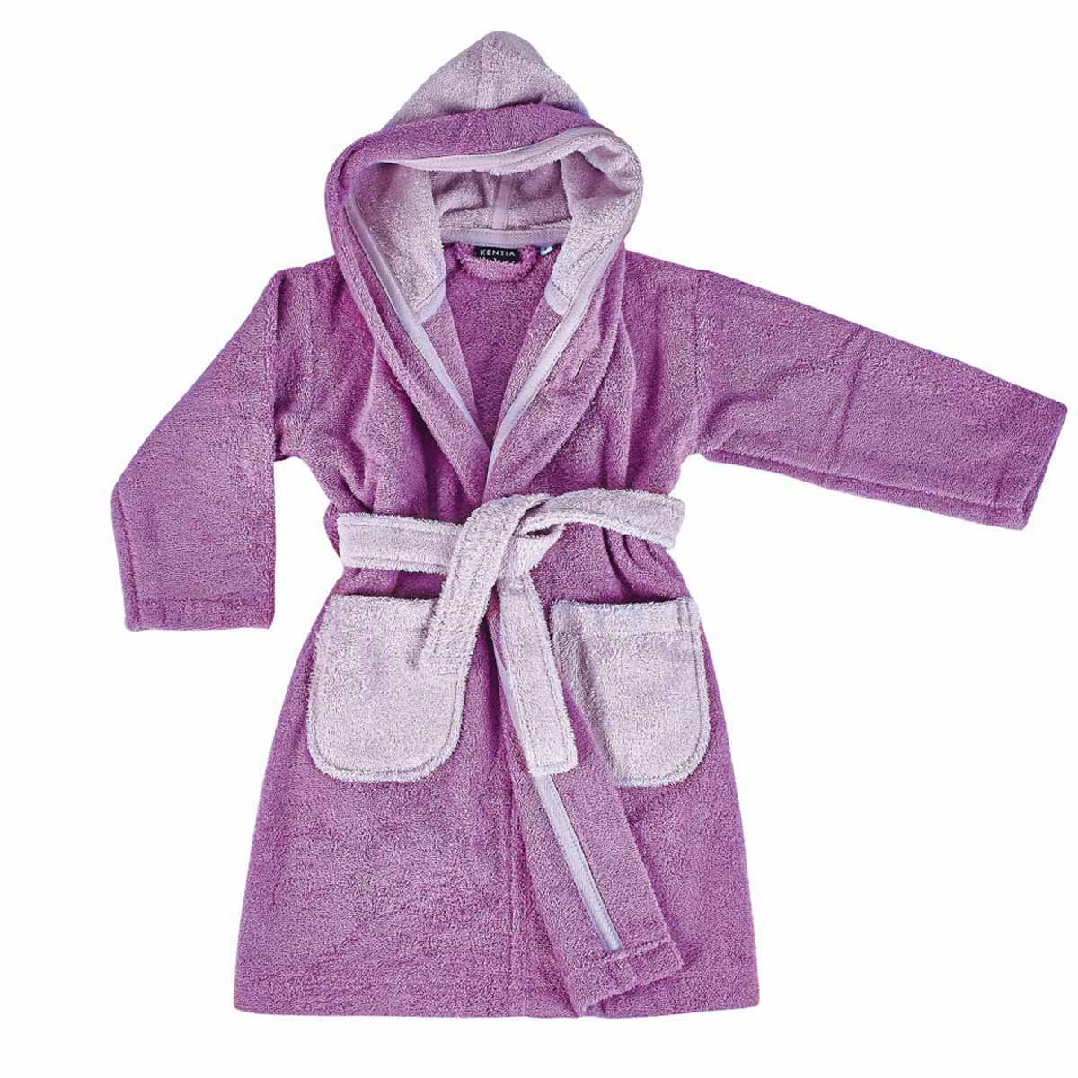 Kentia Παιδικό Μπουρνούζι Purple 000034315 με Κουκούλα | Skroutz.gr