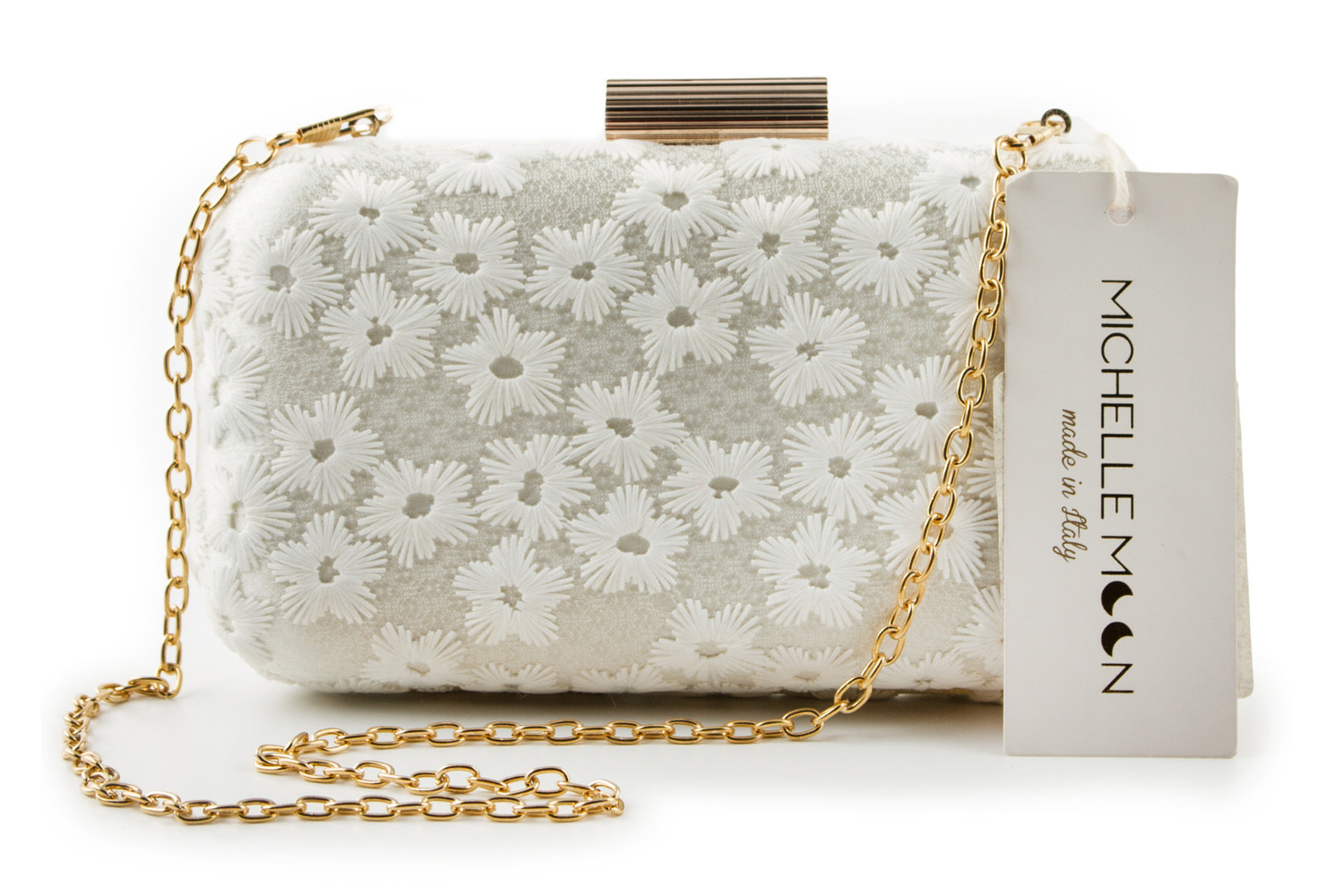 Michelle Moon Γυναικεία Τσάντα Ώμου Λευκή | Skroutz.gr