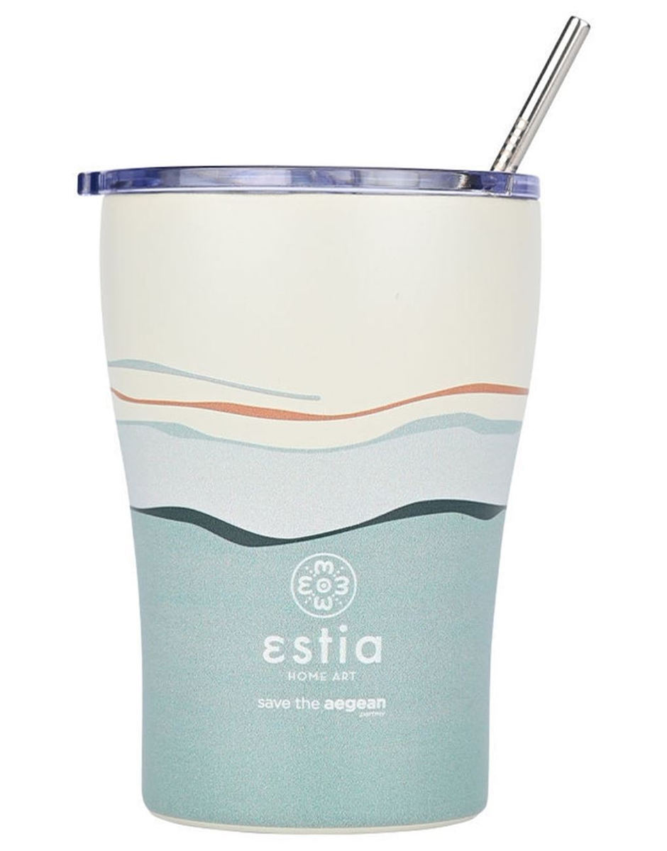 Estia Coffee Mug Save The Aegean Ποτήρι Θερμός Ανοξείδωτο BPA Free ...