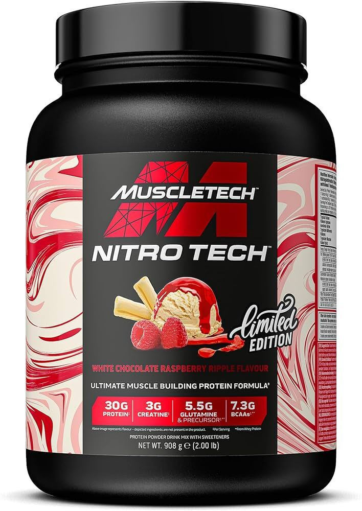 MuscleTech Nitrotech Πρωτεΐνη Ορού Γάλακτος με Κρεατίνη & Γεύση White ...