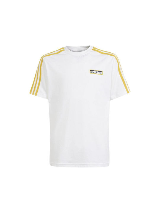 Adidas Training Jersey Παιδικό T-shirt Λευκό IS6470 | Skroutz.gr