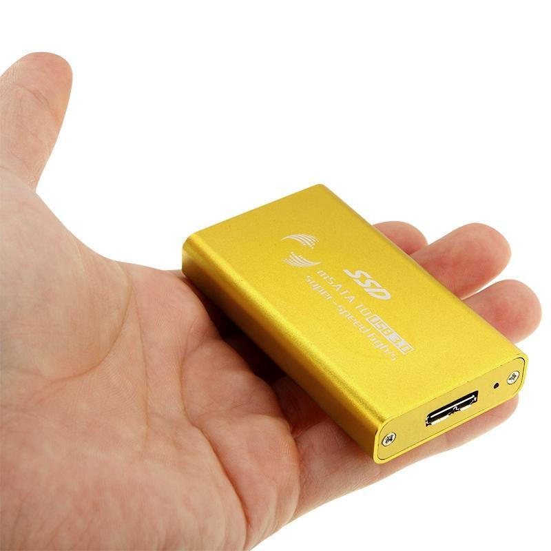 6gb/s Msata Solid State Disk Ssd To Usb 3.0 Hard Disk Case Gold ... 6gb/s Msata Solid State Disk Ssd To Usb 3.0 Hard Disk Case Gold ...