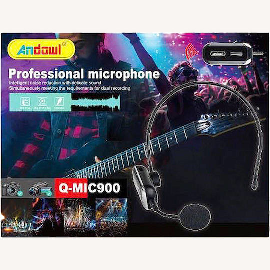 Andowl Qmic900 Ασύρματο Μικρόφωνο Κεφαλής για Φωνητικά | Skroutz.gr