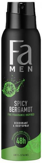 Fa Men Spicy Bergamot Deodorant Body Spray 150ml | Skroutz.gr