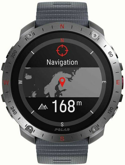 Polar Grit X2 Pro Stainless Steel 49mm Αδιάβροχο Smartwatch με ...