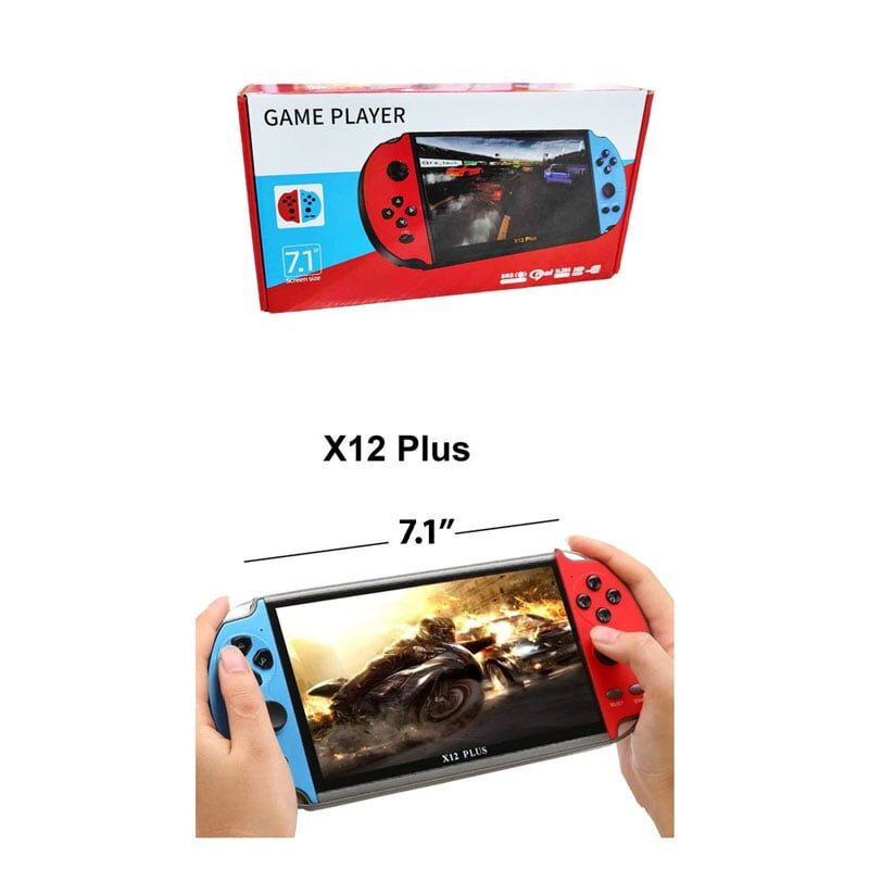 Ηλεκτρονική Παιδική Κονσόλα Χειρός Μεγάλη Παιχνιδομηχανή 7.1″ X12 Plus ...