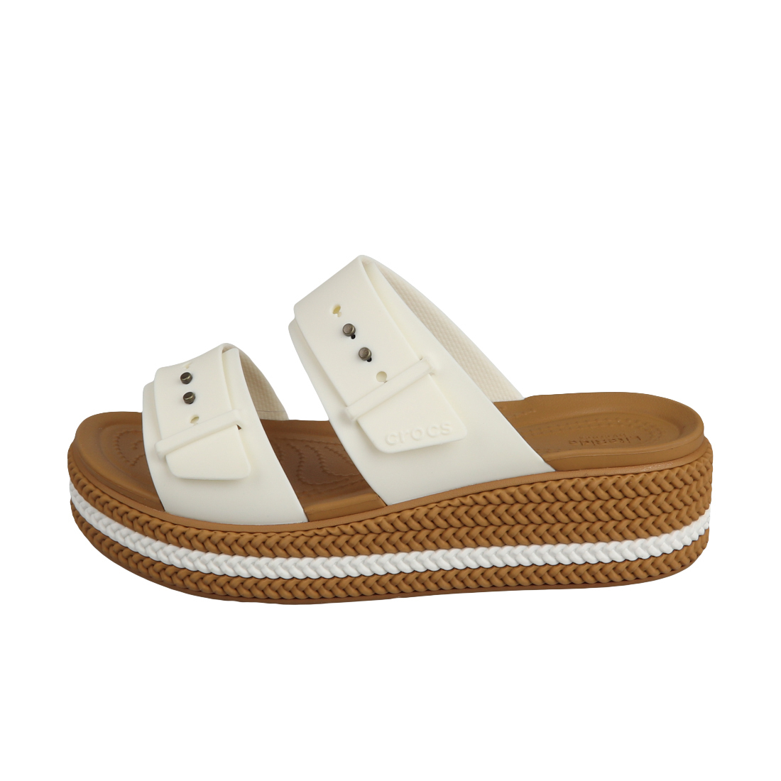 Crocs Brooklyn Καλοκαιρινές Γυναικείες Πλατφόρμες σε Στυλ Παντόφλας ...